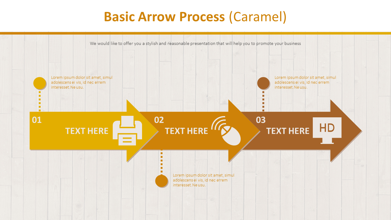 Basic Arrow Process Diagram (Caramel)