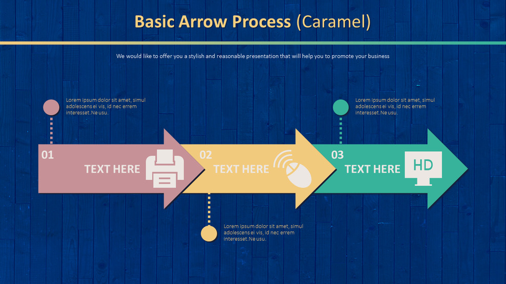 Basic Arrow Process Diagram (Caramel)