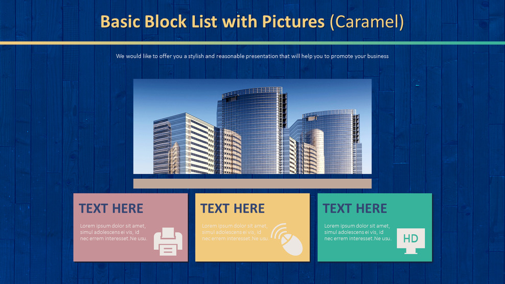 Basic Block List with Pictures Diagram (Caramel)