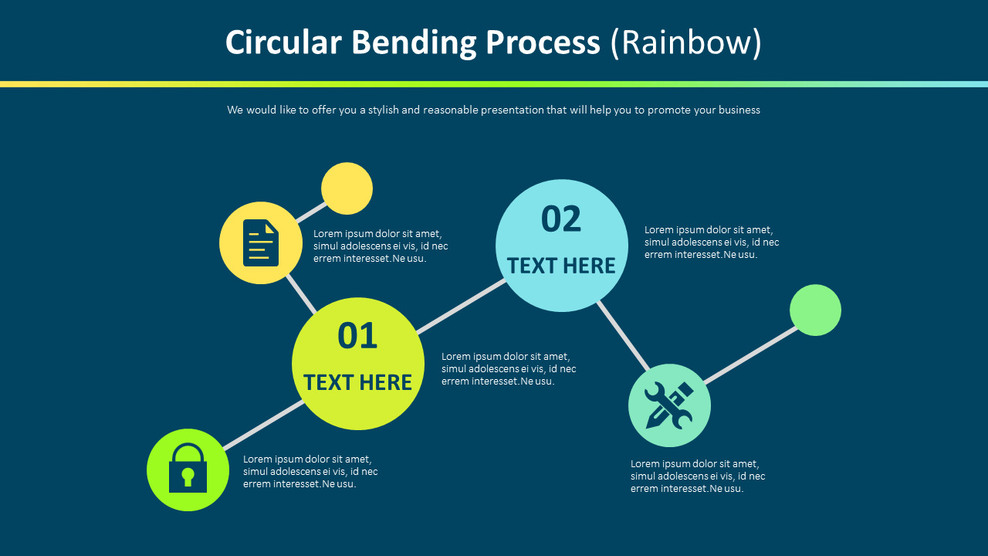 Circular Bending Process Diagram (Rainbow)