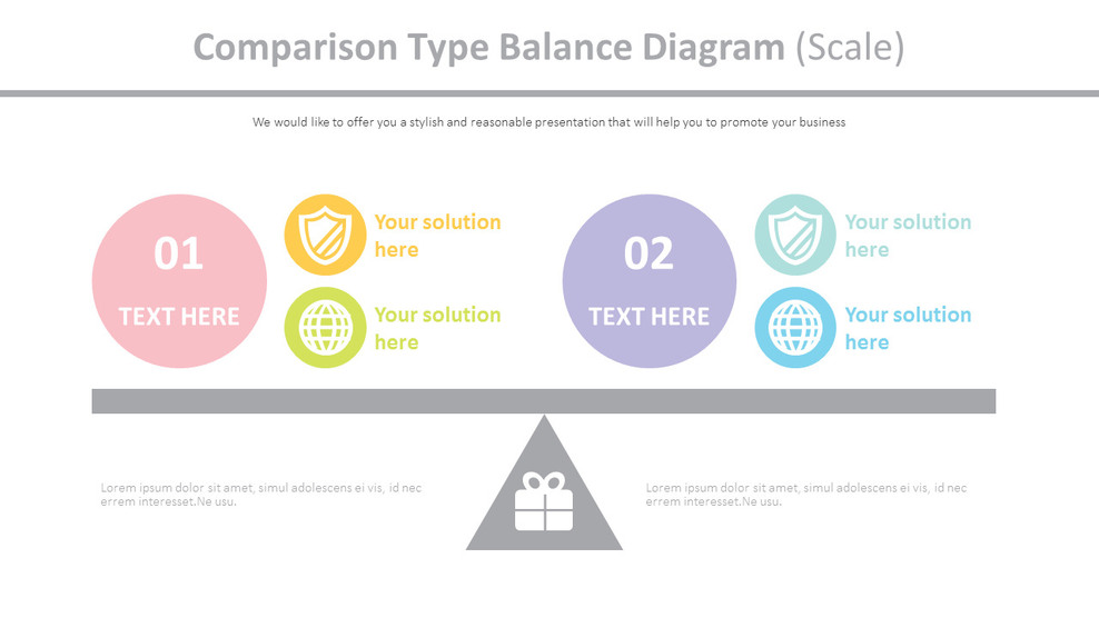Comparison Type Balance Diagram (Scale)