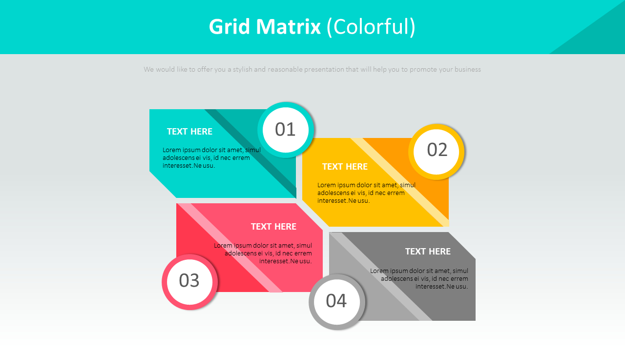 Grid Matrix Diagram (Colorful)