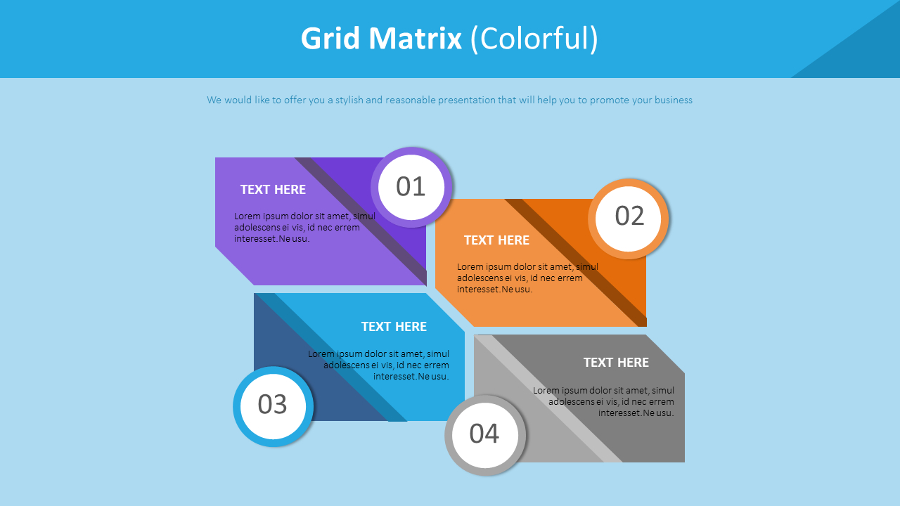 Grid Matrix Diagram (Colorful)