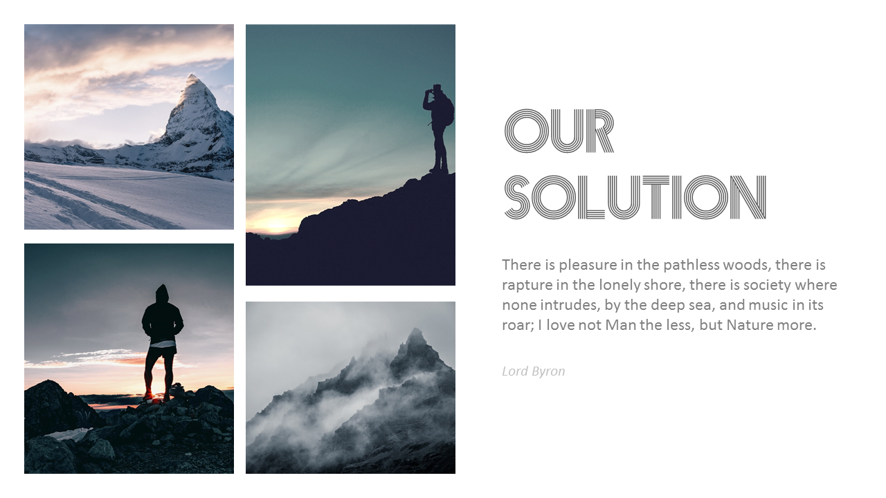 Mountain climbing PPT Templates