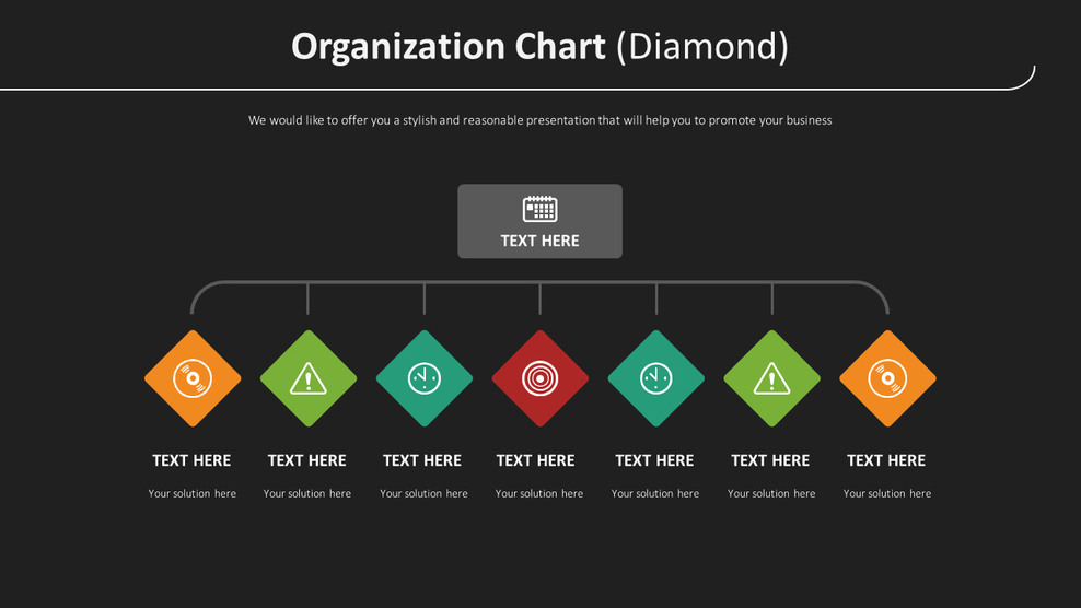Organization Chart Diagram (Diamond)