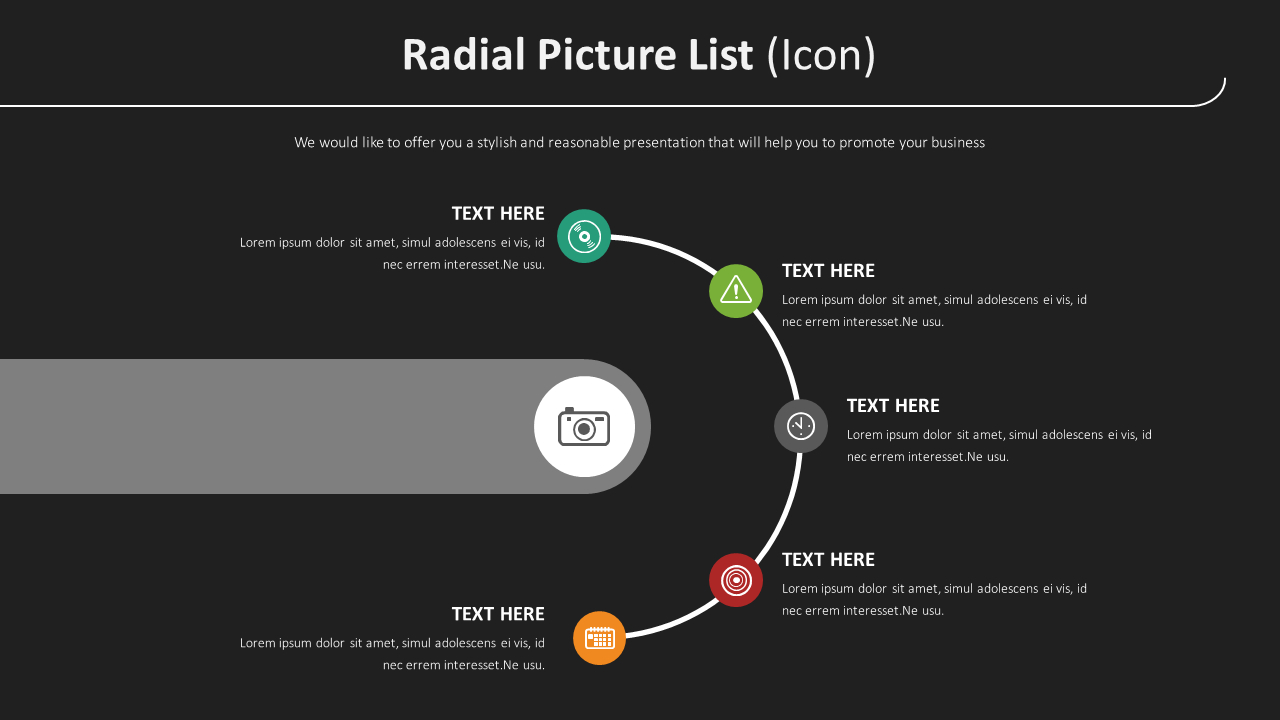 Radial Picture List Diagram (Icon)