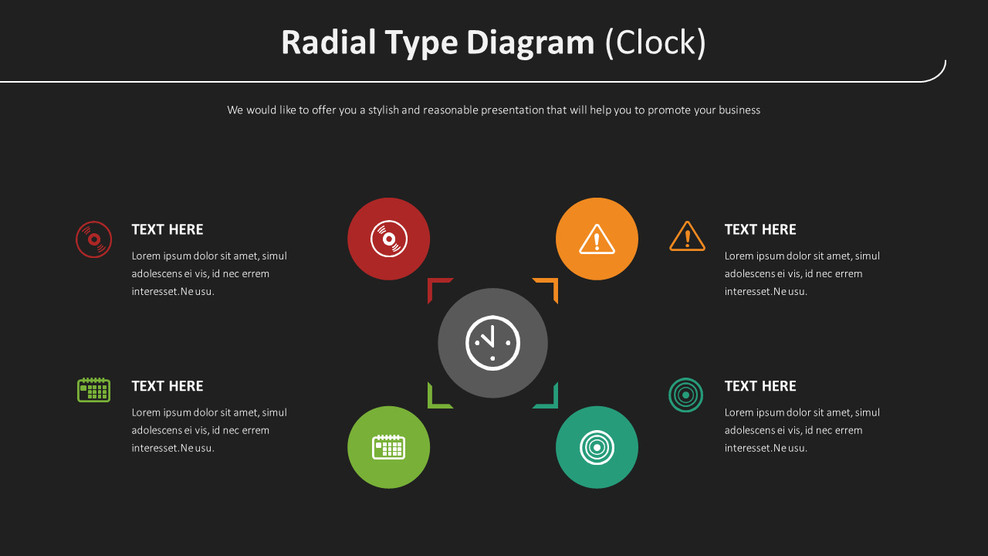 Radial Type Diagram (Clock)