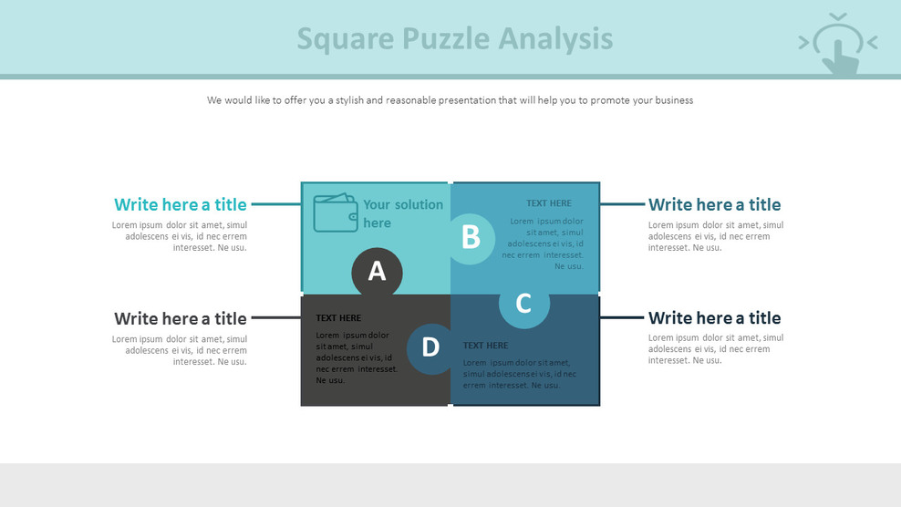 Square Puzzle Analysis Diagram|Matrix