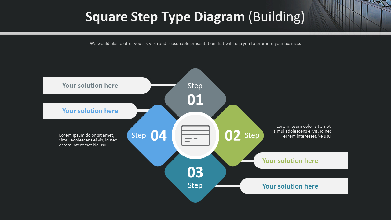 Square Step Type Diagram (Building)|List