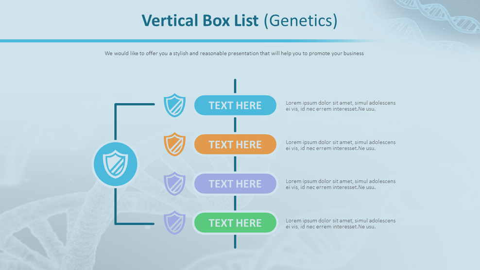 Vertical Box List Diagram (Genetics)