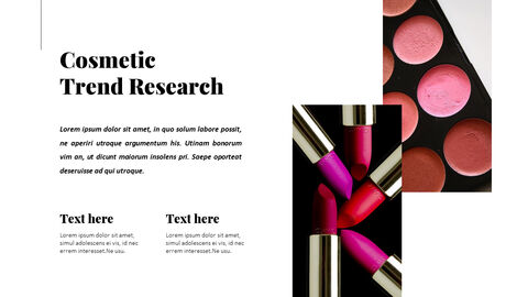 Cosmetic & Makeup PowerPoint Templates Design