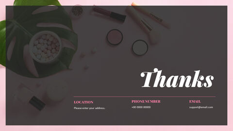 Cosmetic & Makeup PowerPoint Templates Design