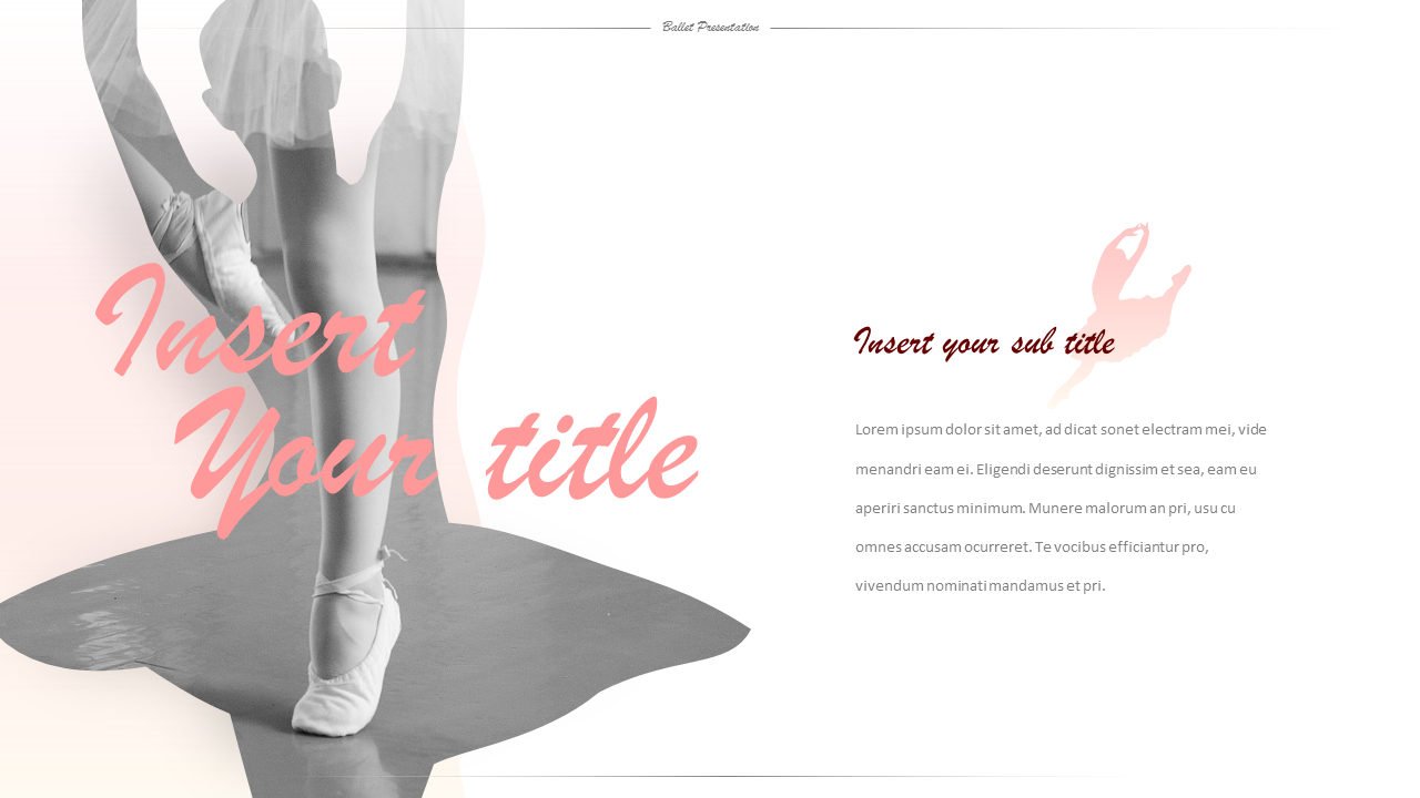 Ballet Presentation PowerPoint Templates Design