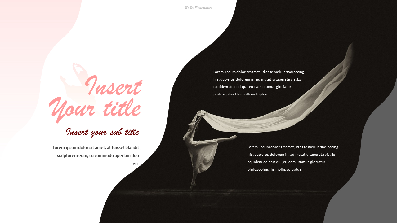 Ballet Presentation PowerPoint Templates Design