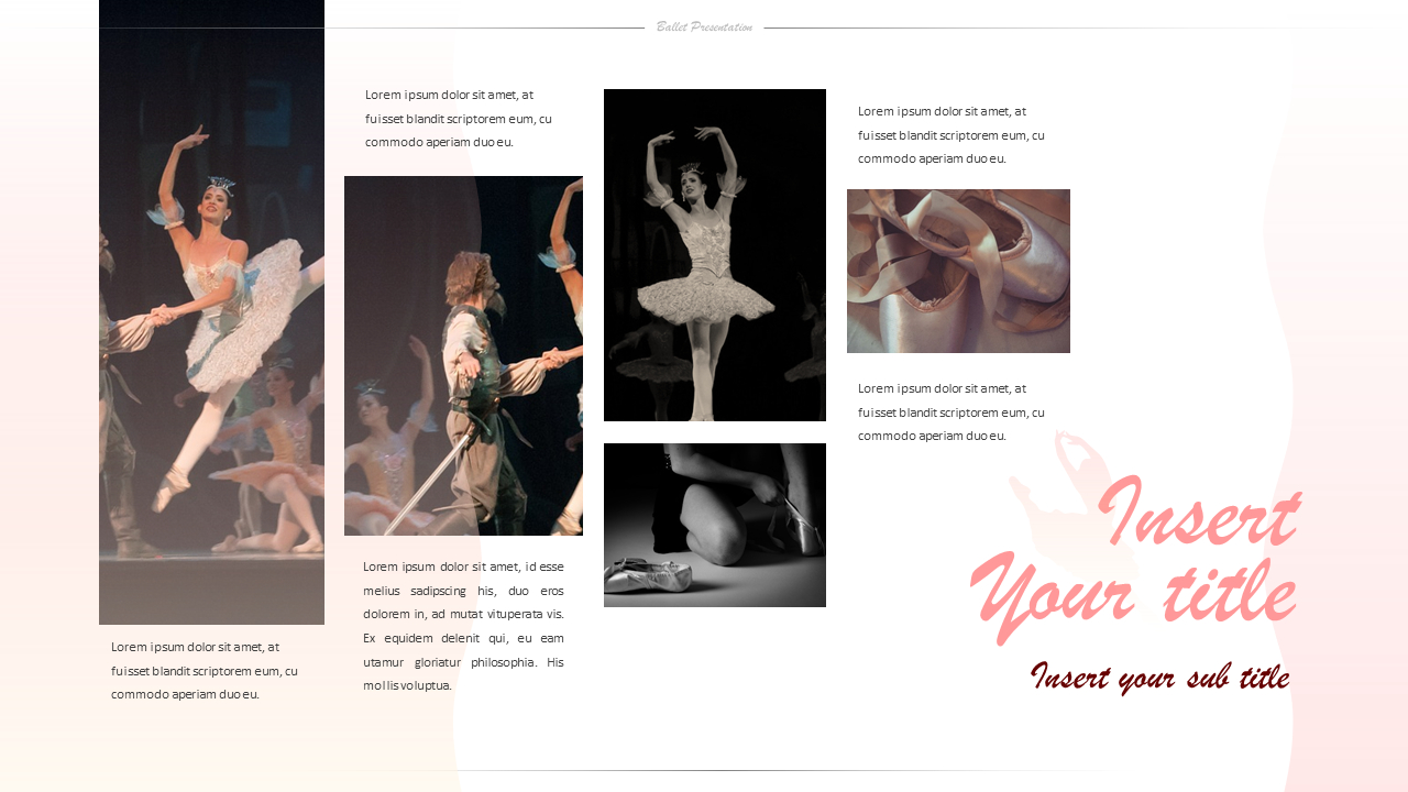 Ballet Presentation PowerPoint Templates Design