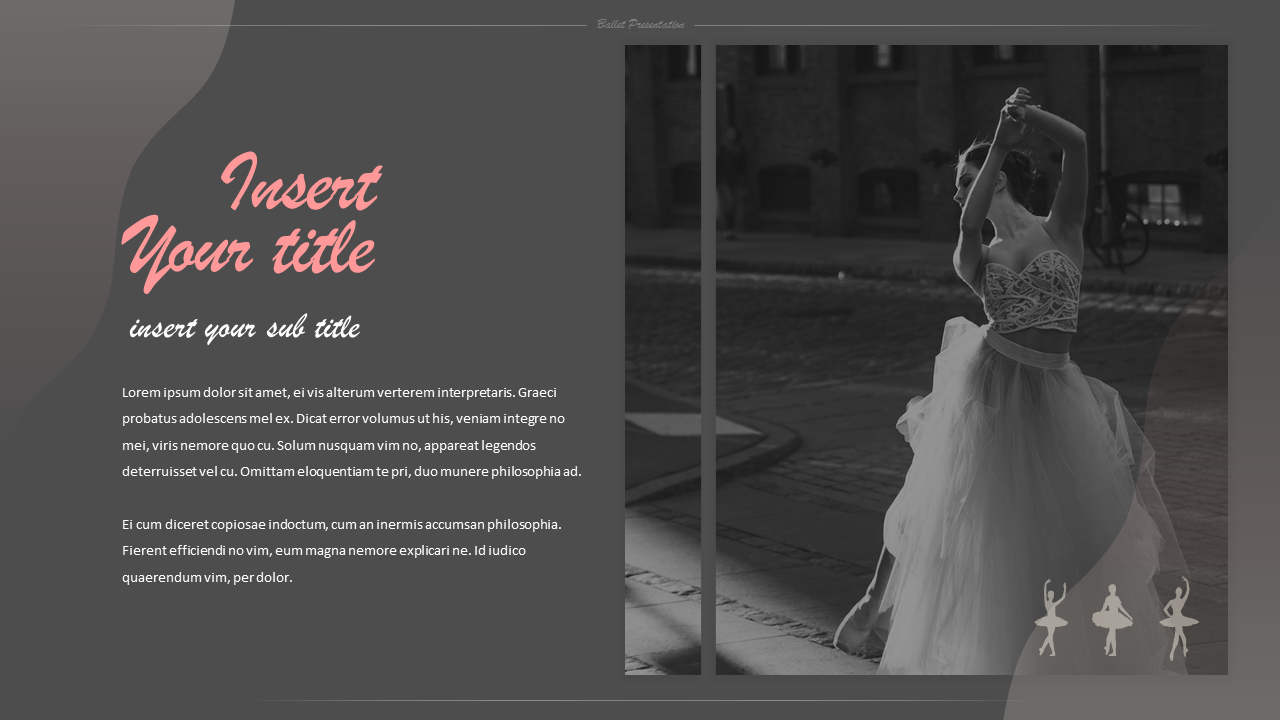 Ballet Presentation PowerPoint Templates Design