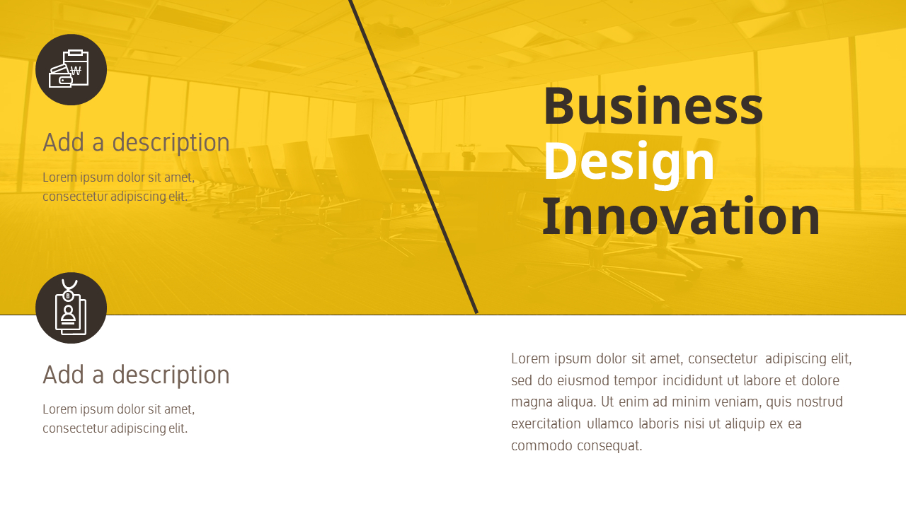 Business Design Innovation PowerPoint Templates for Presentation