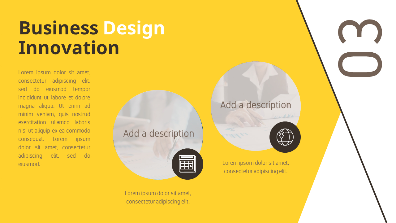 Business Design Innovation PowerPoint Templates for Presentation