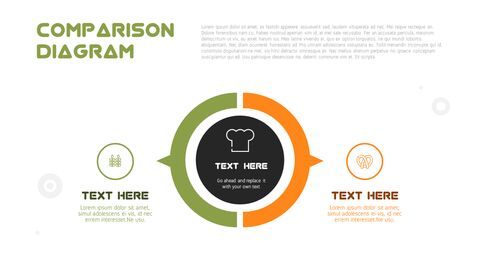 Delicious food project PowerPoint Templates