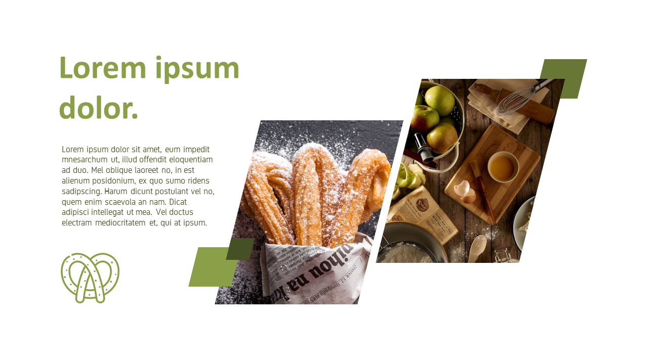 Delicious food project PowerPoint Templates