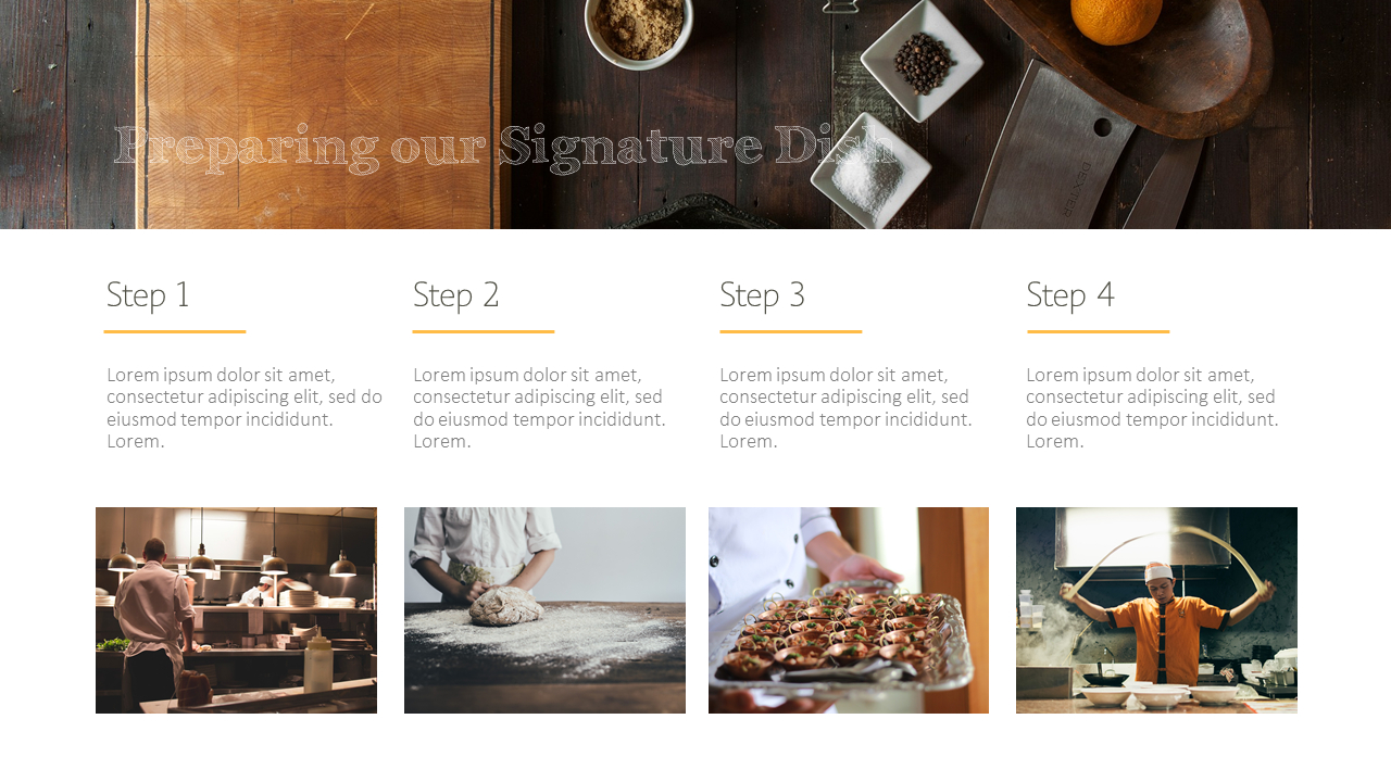 Fine Culinary Experiences PowerPoint Presentation Templates