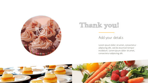 Fine Culinary Experiences PowerPoint Presentation Templates