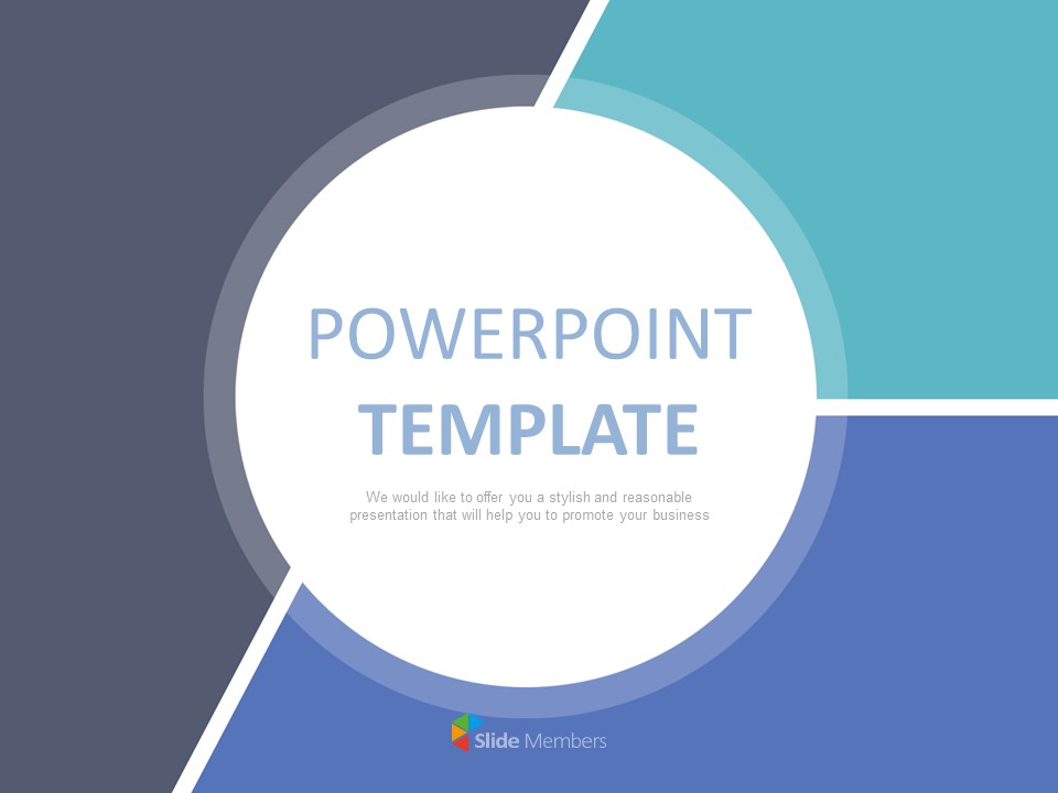 Free Presentation Templates - Gray Blue Squared Outline Divided Into ...