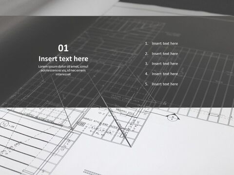 Free Template Design - Gray Blueprint