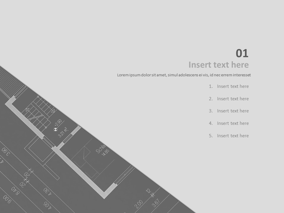 Gray Blueprint - Free Template Design|PPT|Slides