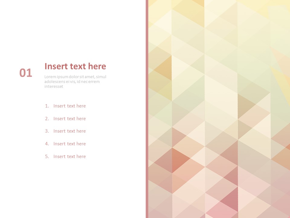 Pastel Mint, Red Gradation With Triangle Patterns - Free Template Design