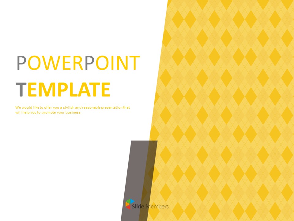 Yellow Diagonal Checkered Lines - Free Presentation Templates