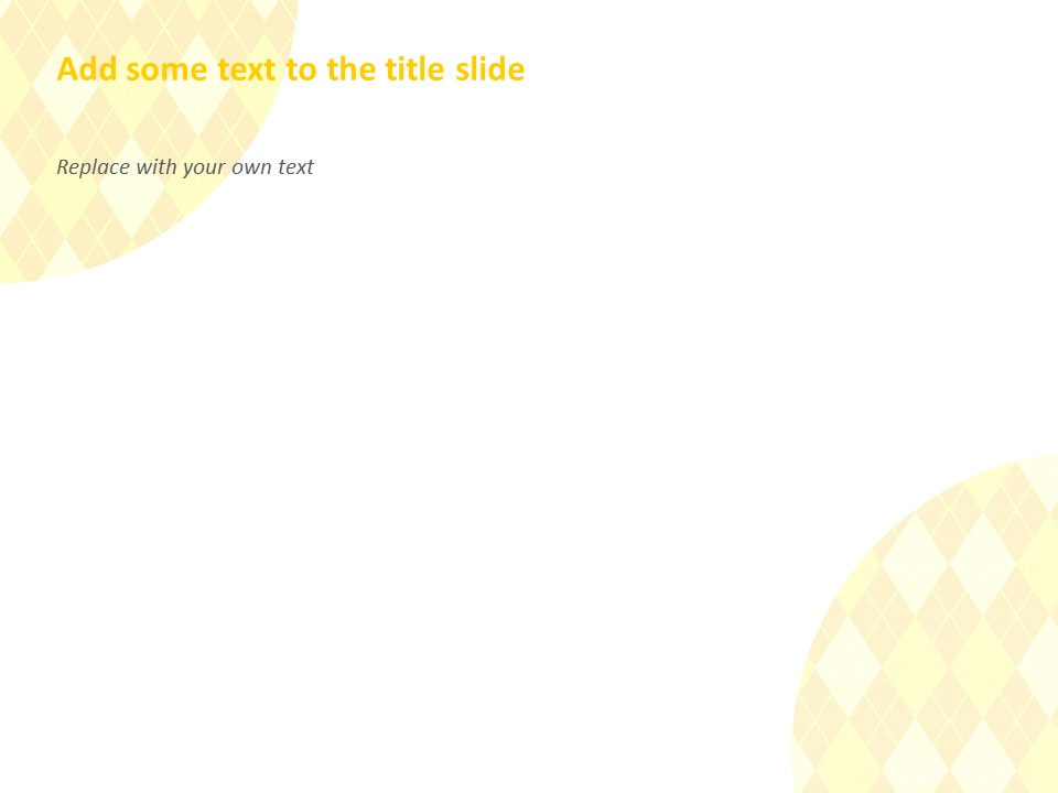 Yellow Diagonal Checkered Lines - Free Presentation Templates