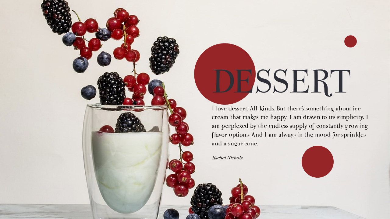 Free Dessert|Theme Slides