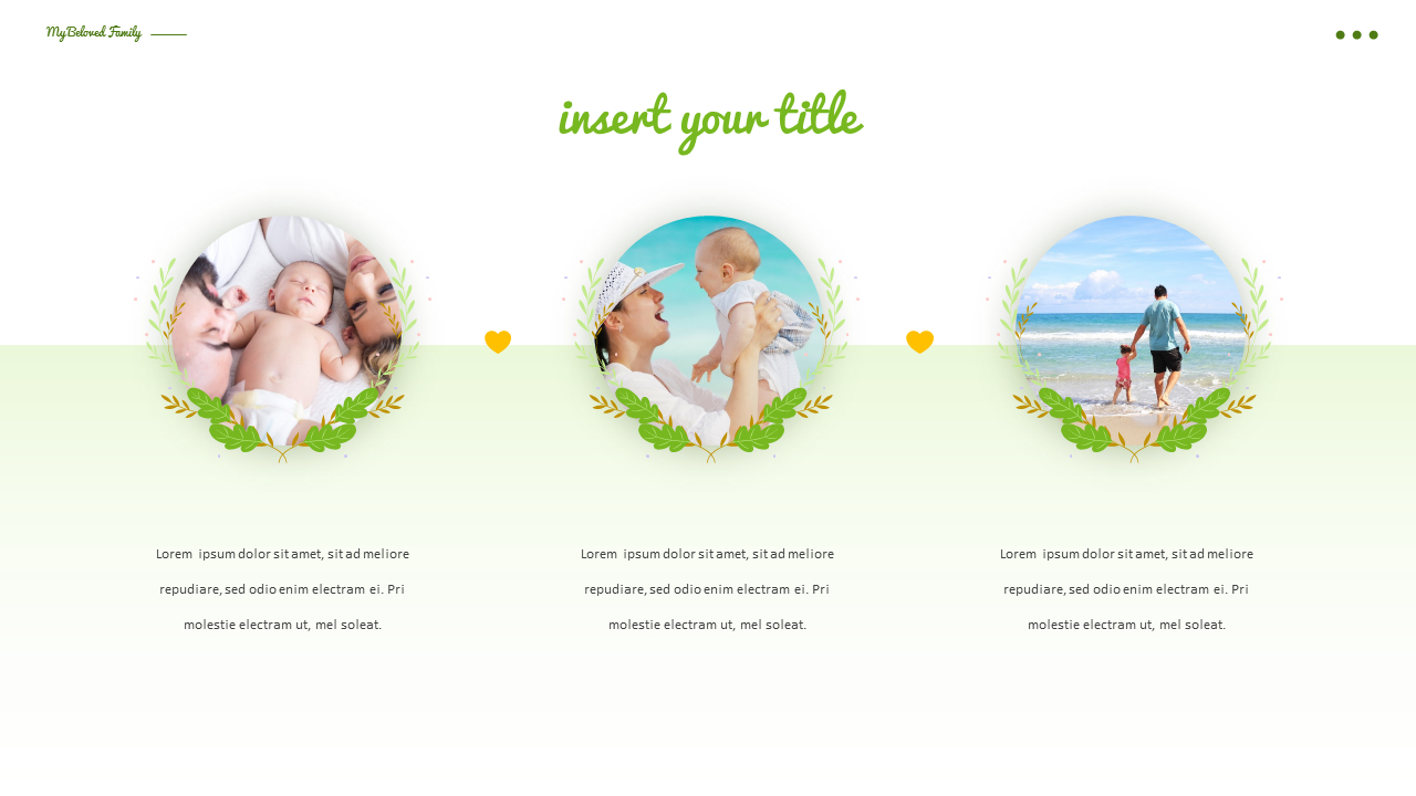My Beloved Family PowerPoint Templates for Presentation