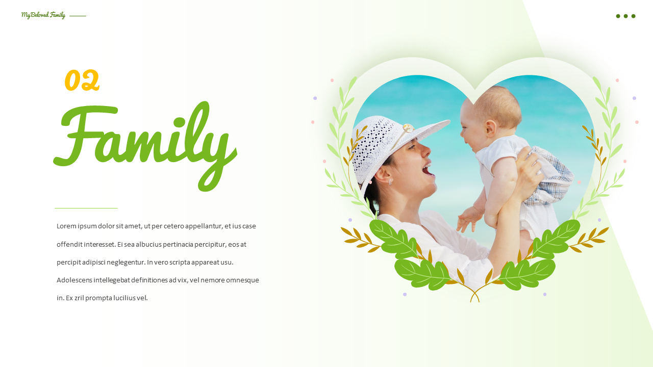 My Beloved Family PowerPoint Templates for Presentation