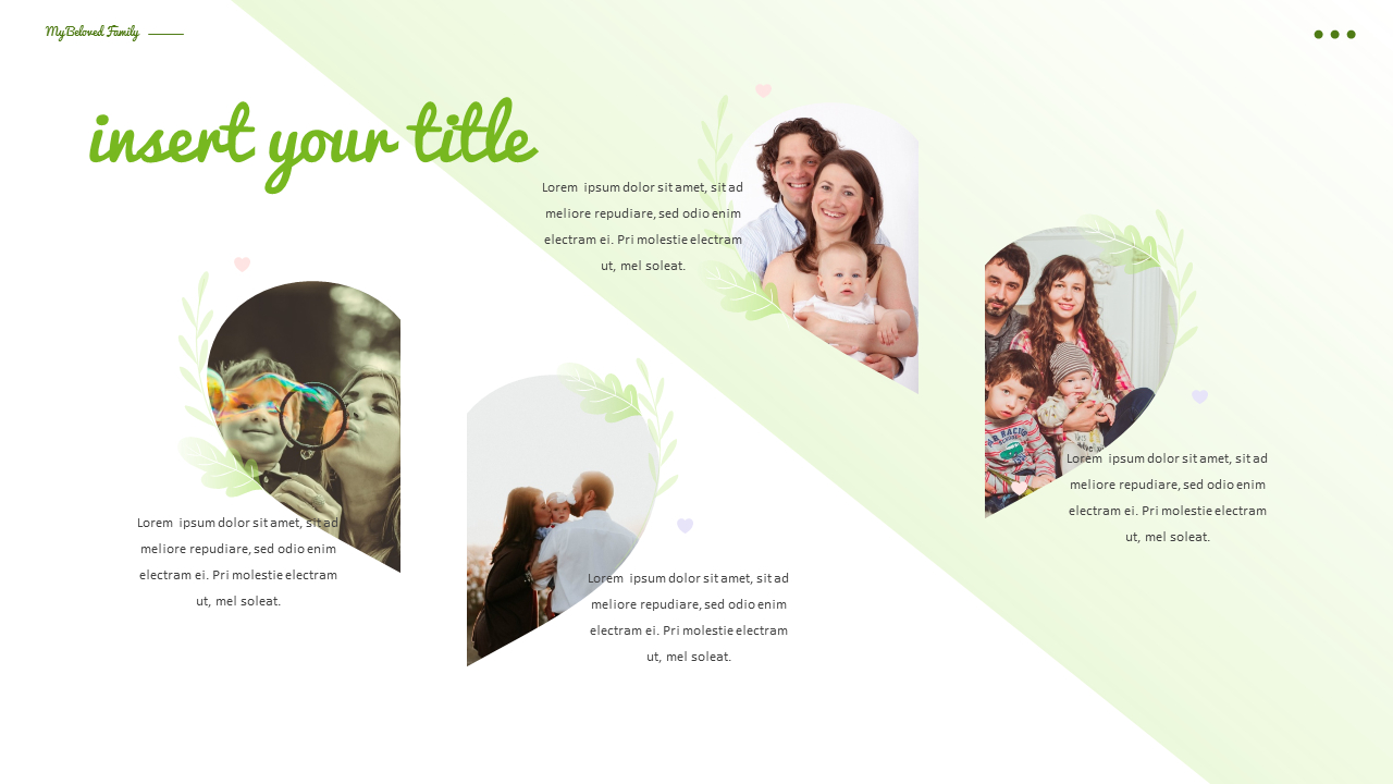 My Beloved Family PowerPoint Templates for Presentation