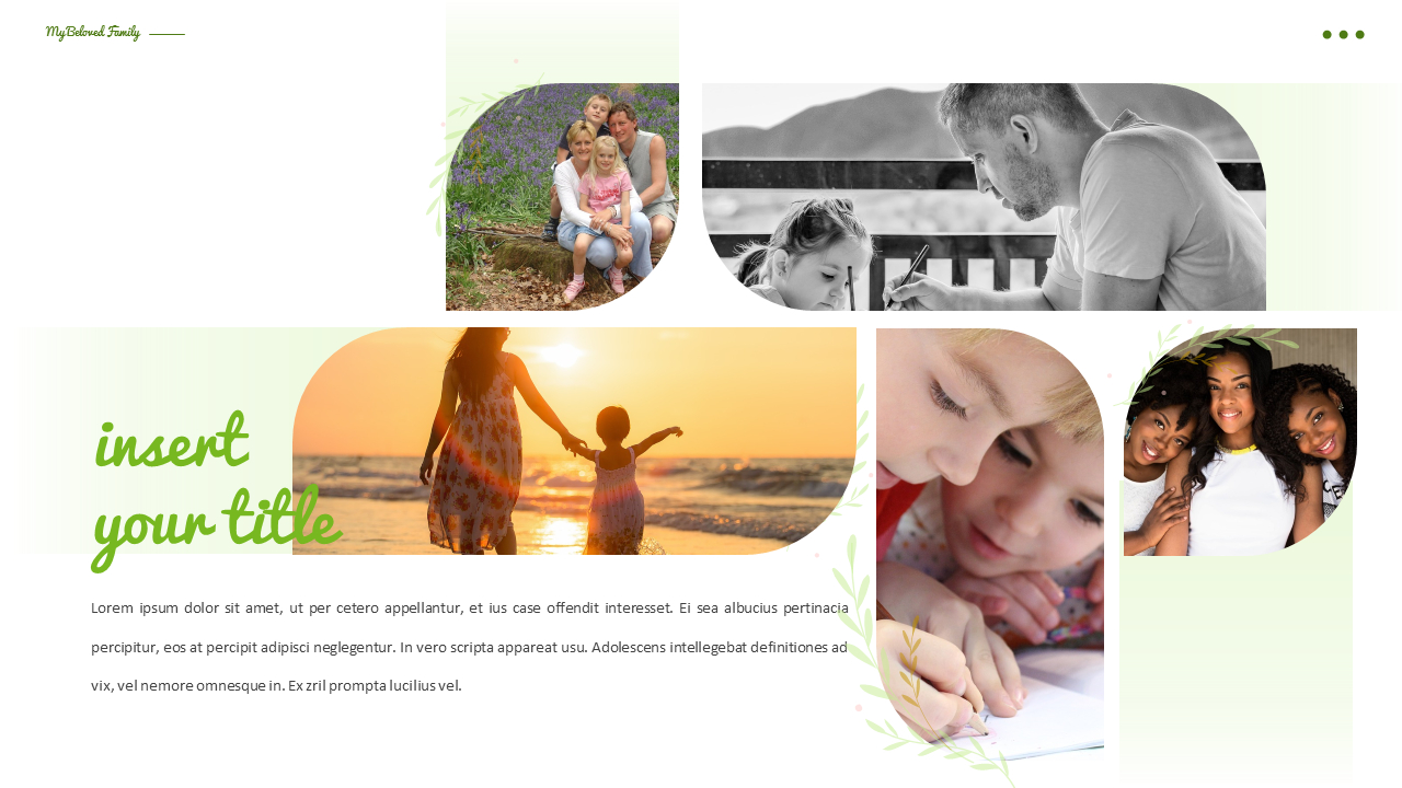 My Beloved Family PowerPoint Templates for Presentation