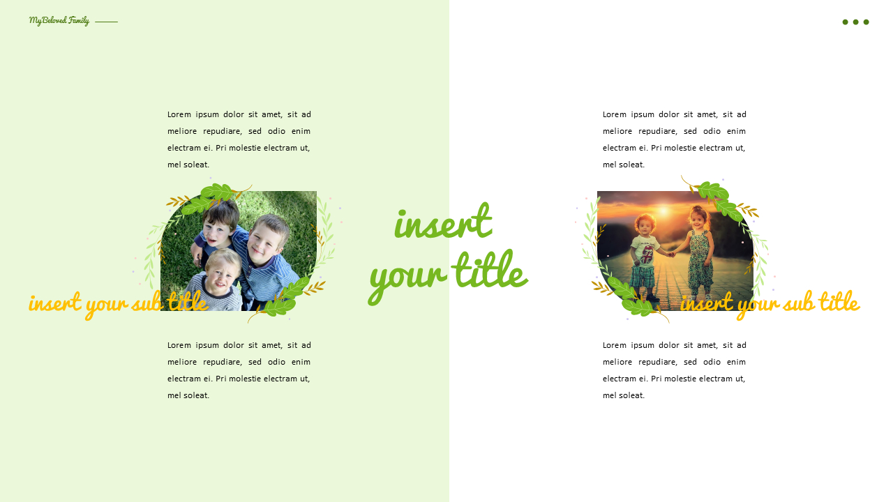 My Beloved Family PowerPoint Templates for Presentation