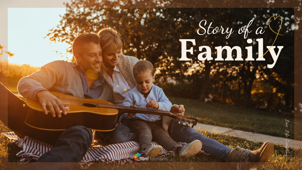 Story of a Family PowerPoint Templates Design