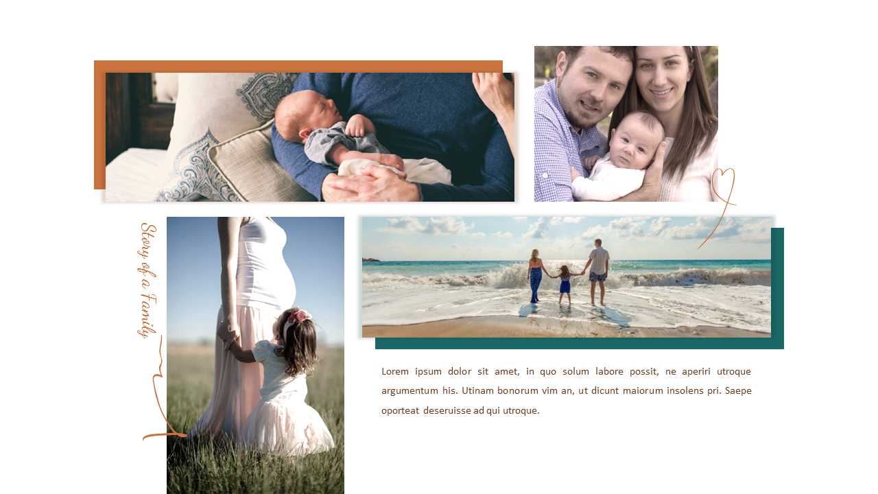 Story of a Family PowerPoint Templates Design