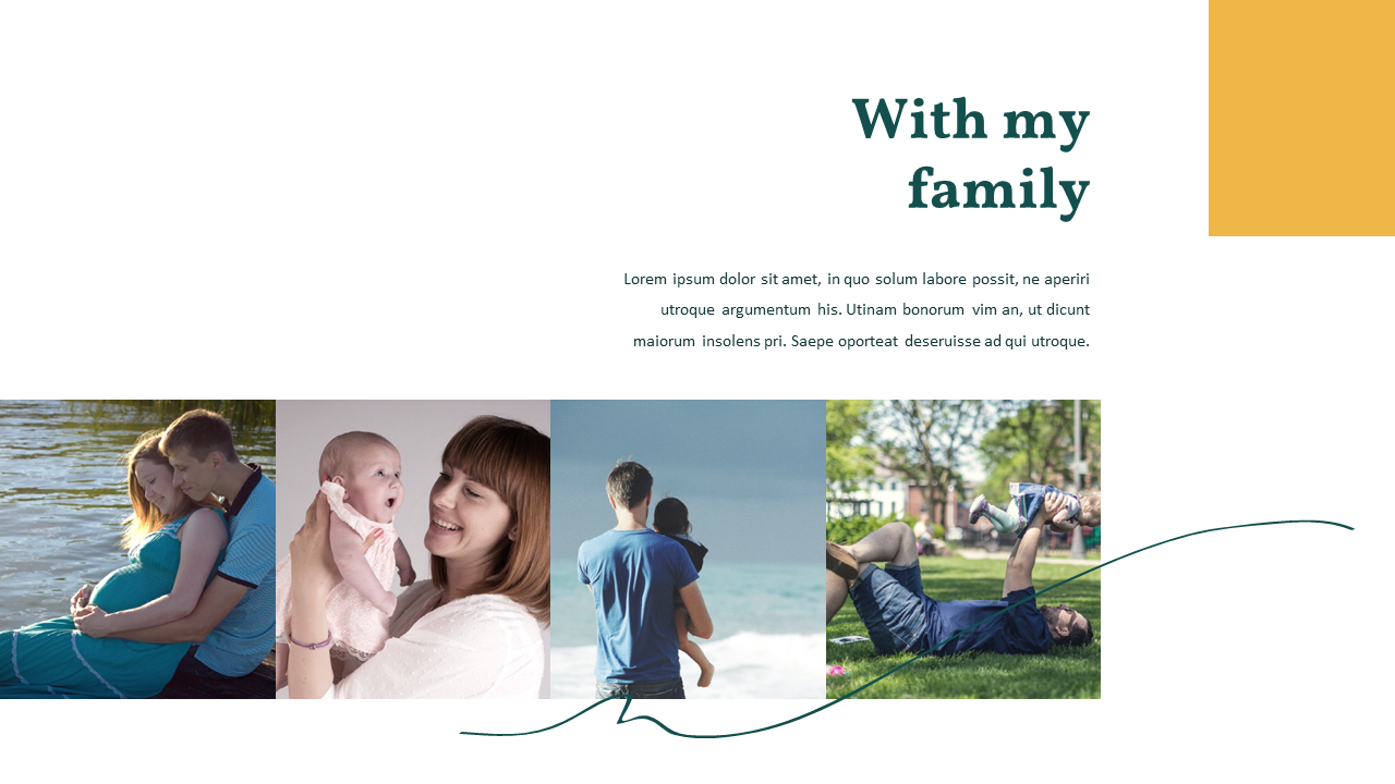 Historia de una familia Diseño Plantillas PowerPoint