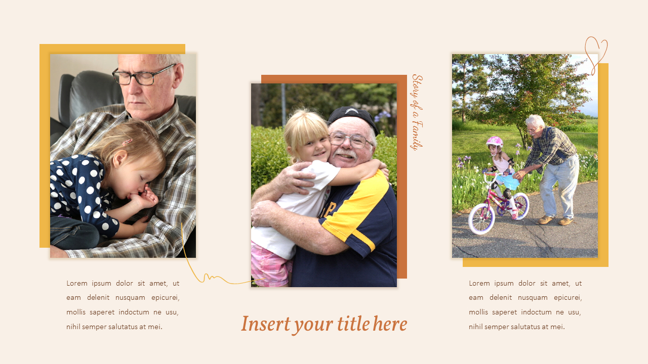Story of a Family PowerPoint Templates Design