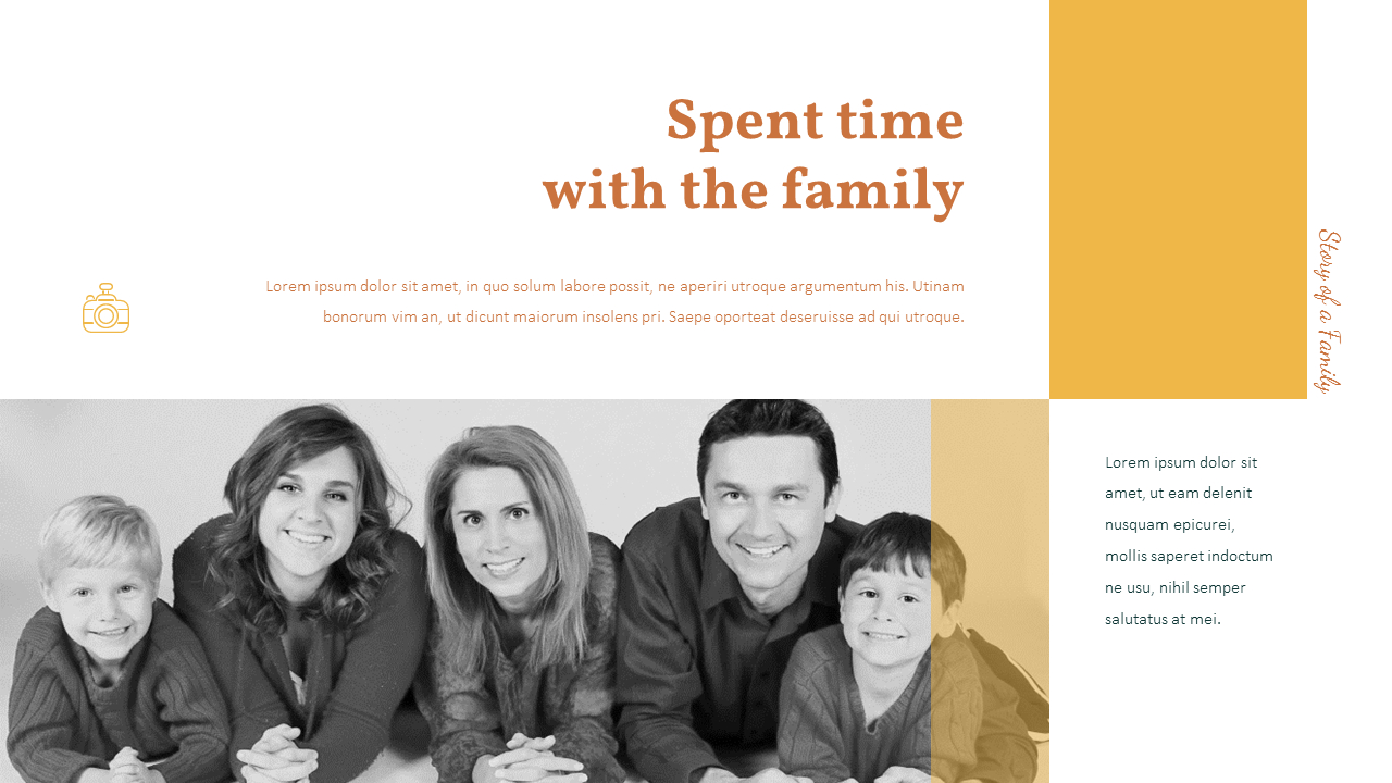 Story of a Family PowerPoint Templates Design