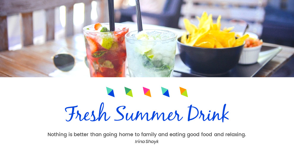 Summer Drinks PowerPoint Templates