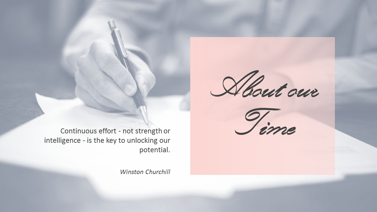 Writing in Note PowerPoint Templates