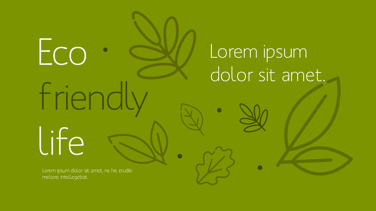 Eco Friendly Life Slide Presentation