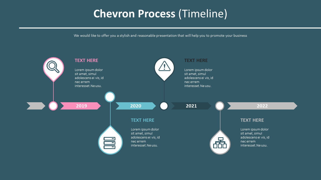 Chevron Process Diagram (Timeline)