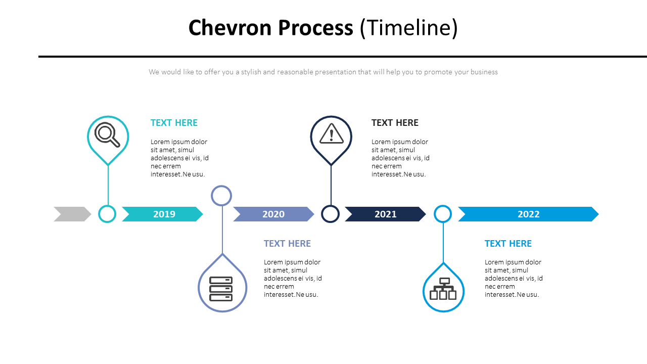 Chevron Process Diagram (Timeline)