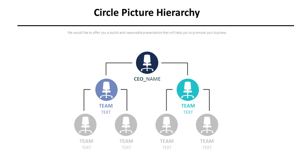 Circle Picture Hierarchy Diagram