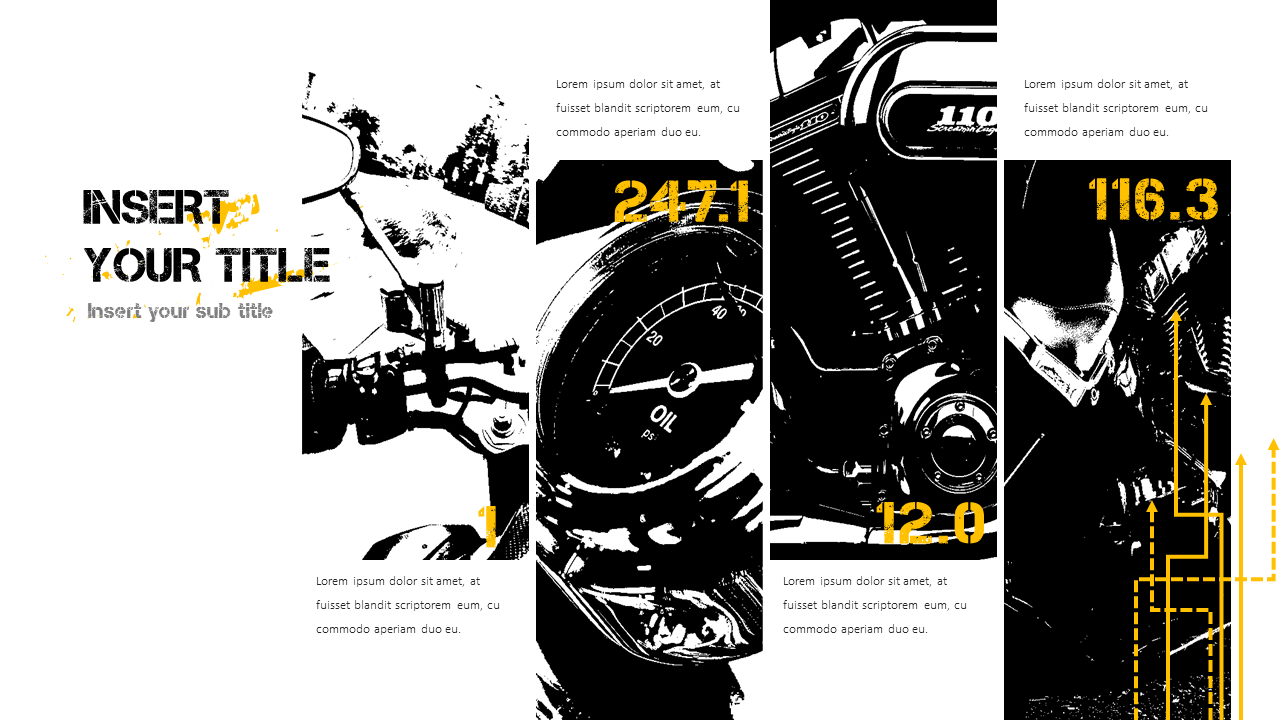 Motorcycle PowerPoint Templates Design